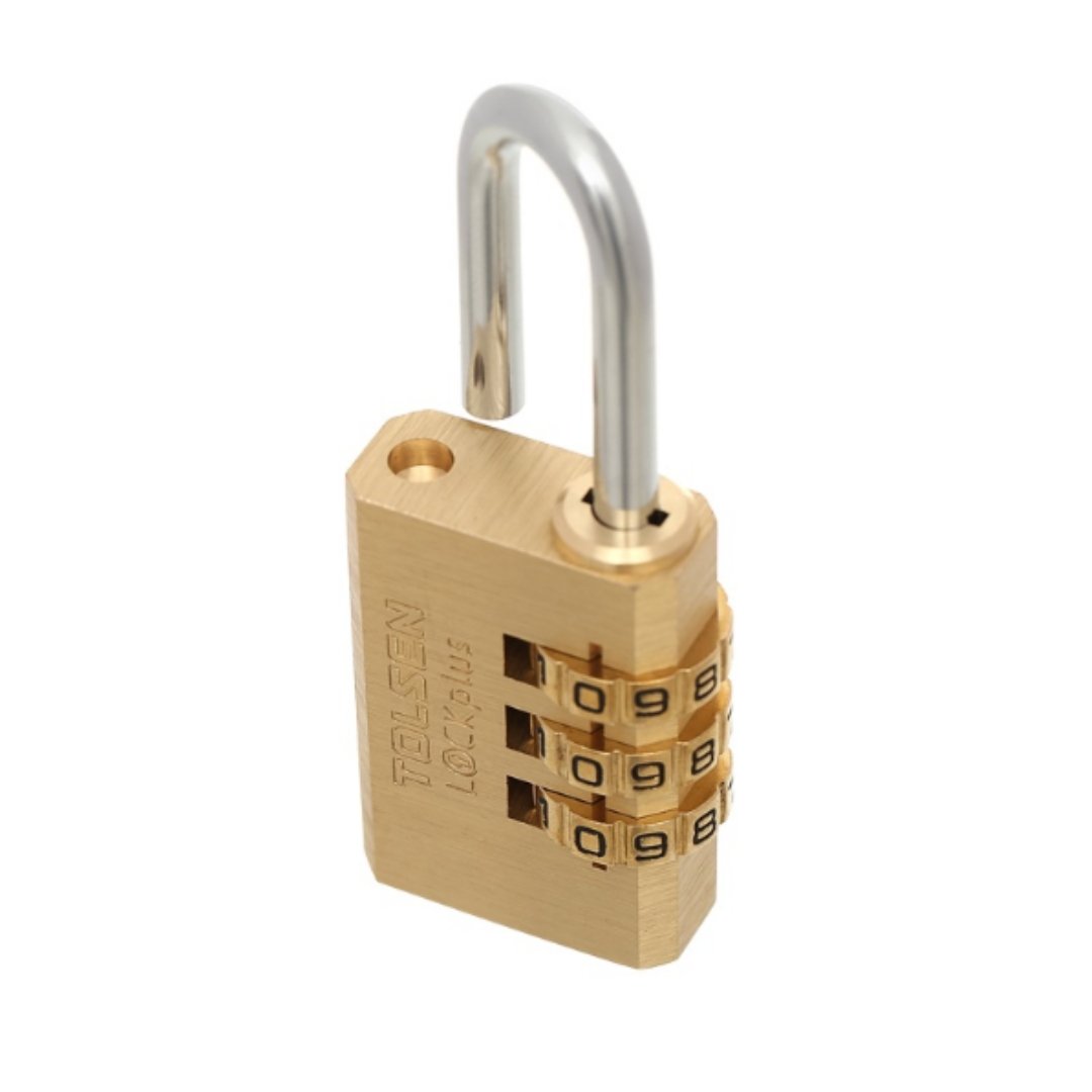 Tolsen Combination Brass Padlock 55123